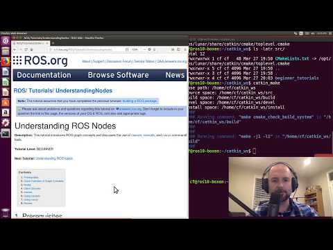 ROS Tutorials Live - Tutorials - Filesystem, Package, Nodes, Topics