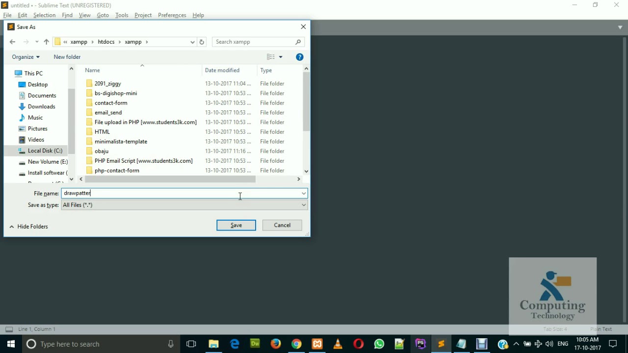 Printing Pattern using Nested FOR LOOP in PHP