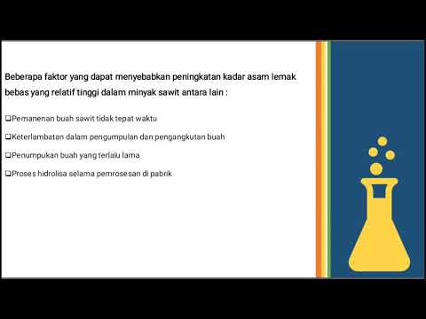 Analisa kadar asam lemak bebas CPO