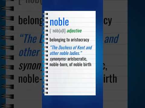 NOBLE (C1 Advanced) Learn English Vocabulary