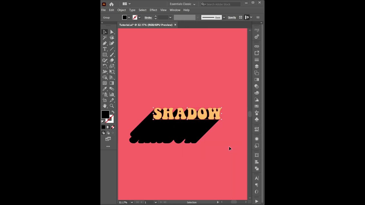 How to quickly and easily create long Shadow effect | Adobe Illustrator Tutorial