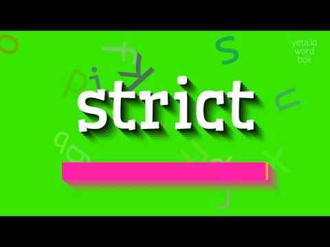 How to say "strict"! (High Quality Voices)