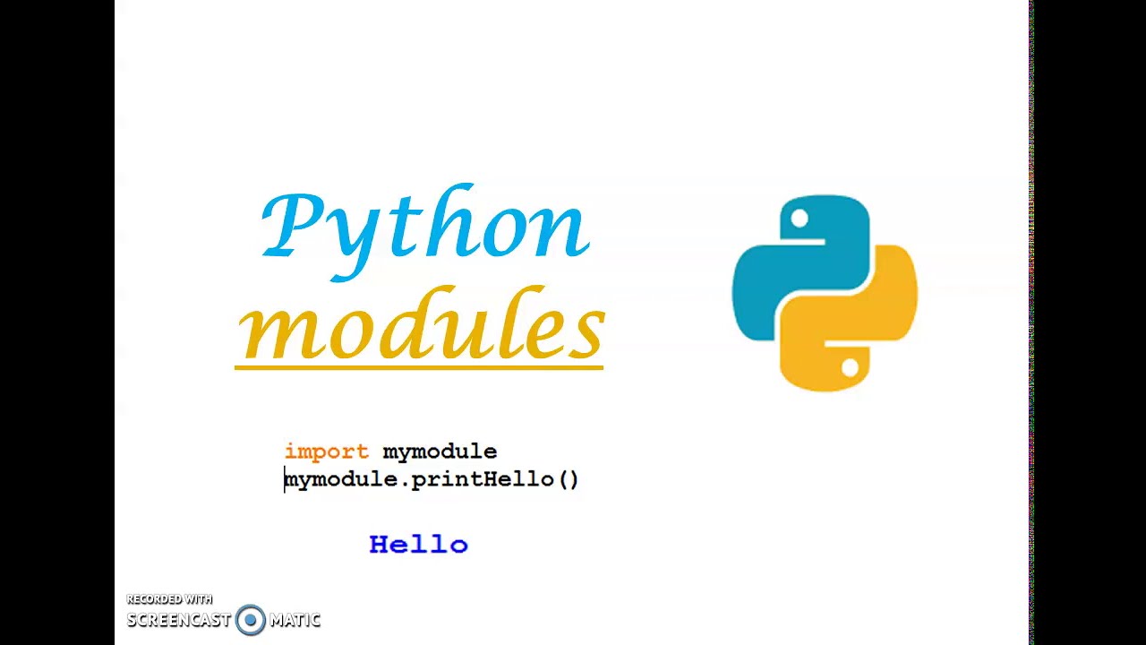 Python module||import statement||from statement||dir with module||import multiple modules