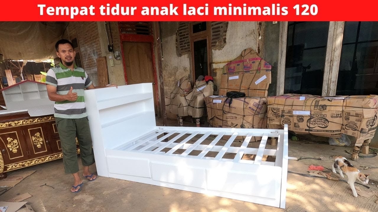 tempat tidur anak laci minimalis 120