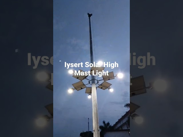 Solar High Mast Light - 30w X 4 Solar Mini Mast Light Manufacturer from ...