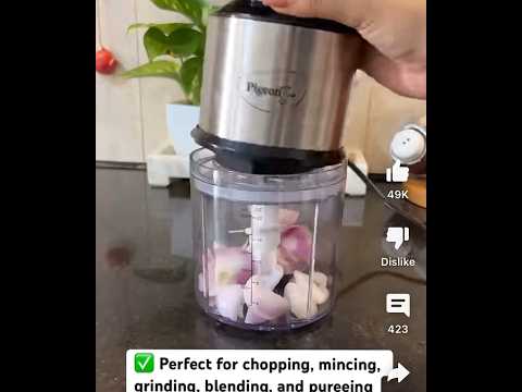 Pigeon Ultra Fast Electric Chopper for Kitchen,Vegetable Chopper,Cutter,Chop,Mince,Dice,Whisk, Blend