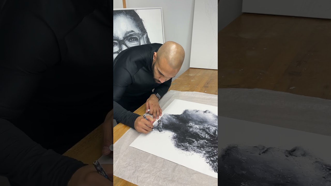 Signing prints
