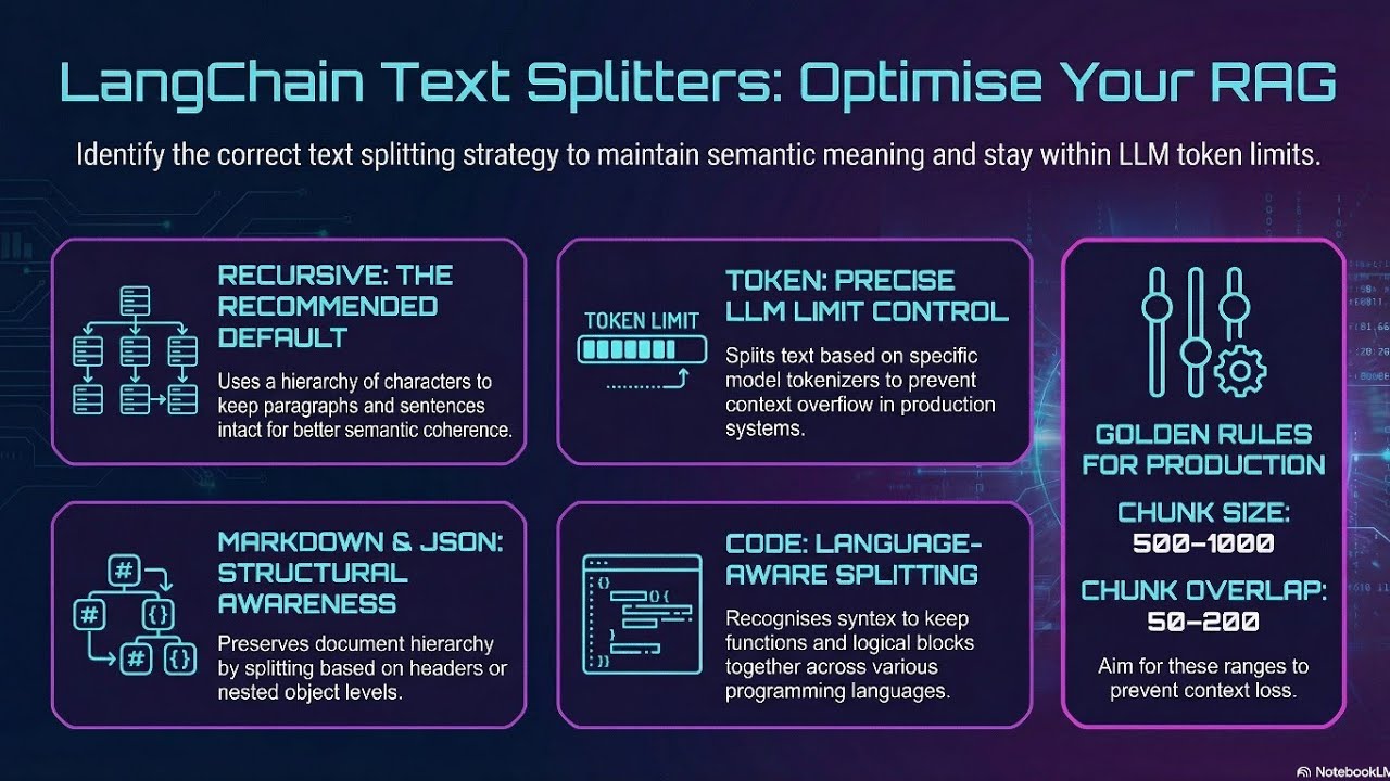 Master LangChain #24 |  Text Splitters: Chunking Strategies for RAG #openai #rag #generativeai