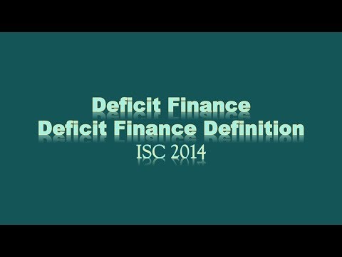 Deficit Finance Deficit Finance Definition ISC 2014