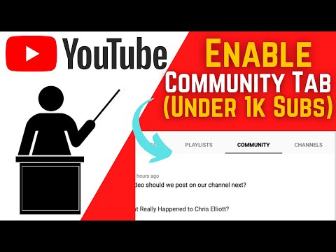How To Enable Community Tab On Youtube Without 1k Subscribers (2021)