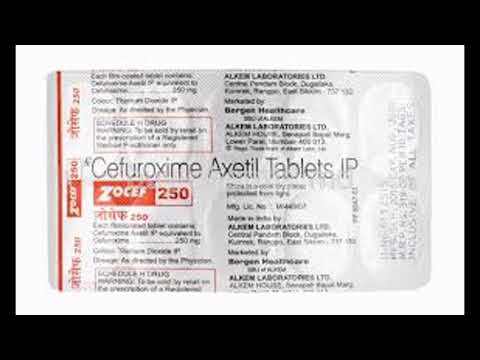 Cefuroxime Axetil Tablets, Zocef Cefuroxime Axetil 500mg : View Uses ...