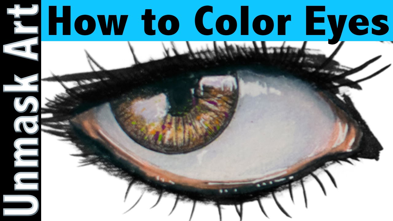 How to Color Beautiful Eyes With Colored Pencils