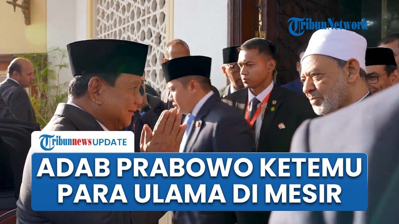 Bertemu dengan Grand Syekh Al Azhar dan Ulama Mesir, Presiden Prabowo ...