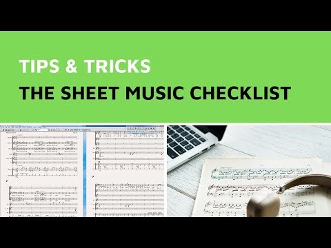 Composing Secrets 🎵 The Sheet Music Checklist