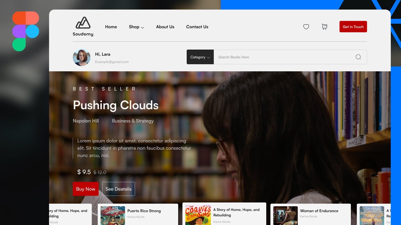 Book Store UI Design Using Figma | Figma Tutorials