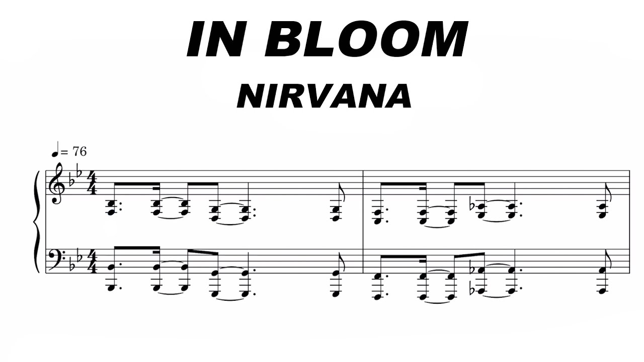 Nirvana - In Bloom Sheet Music