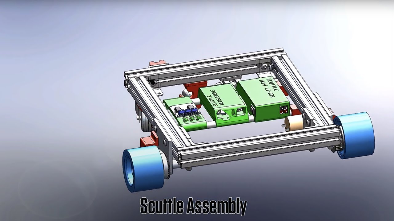 SCUTTLE v1.0 Animated Assembly – SCUTTLE Robot