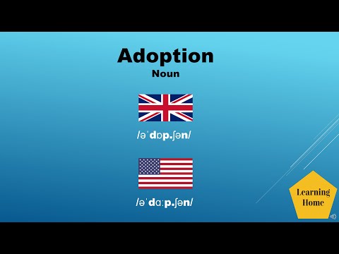 Adoption meaning pronunciation and synonyms #Shorts