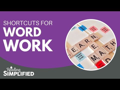 Shortcuts for Word Work