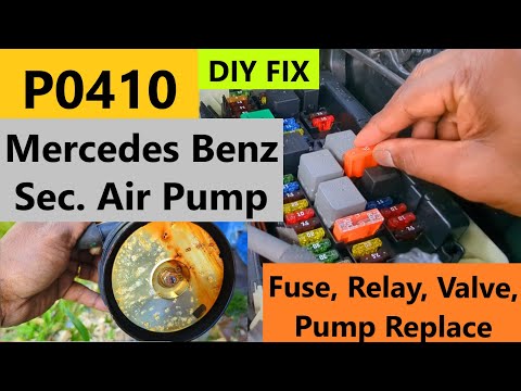 P0410 2009 - 2016 Mercedes Benz E350 W212 Secondary Air Injection Pump System - DIY Fix