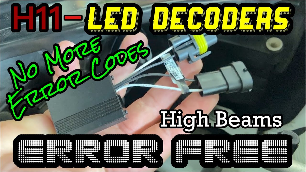 How To Install LED DECODERS | Resistors-Error Free H11 High Beam 😎