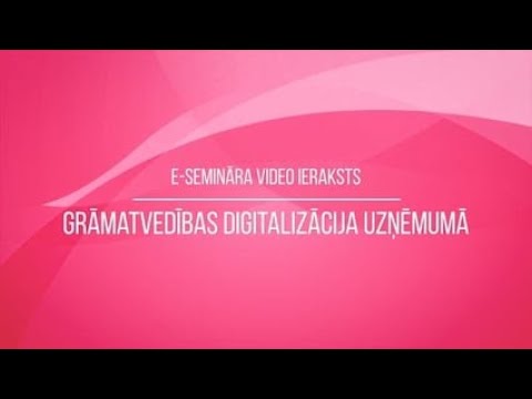 Grāmatvedības digitalizācija uzņēmumā DEMO