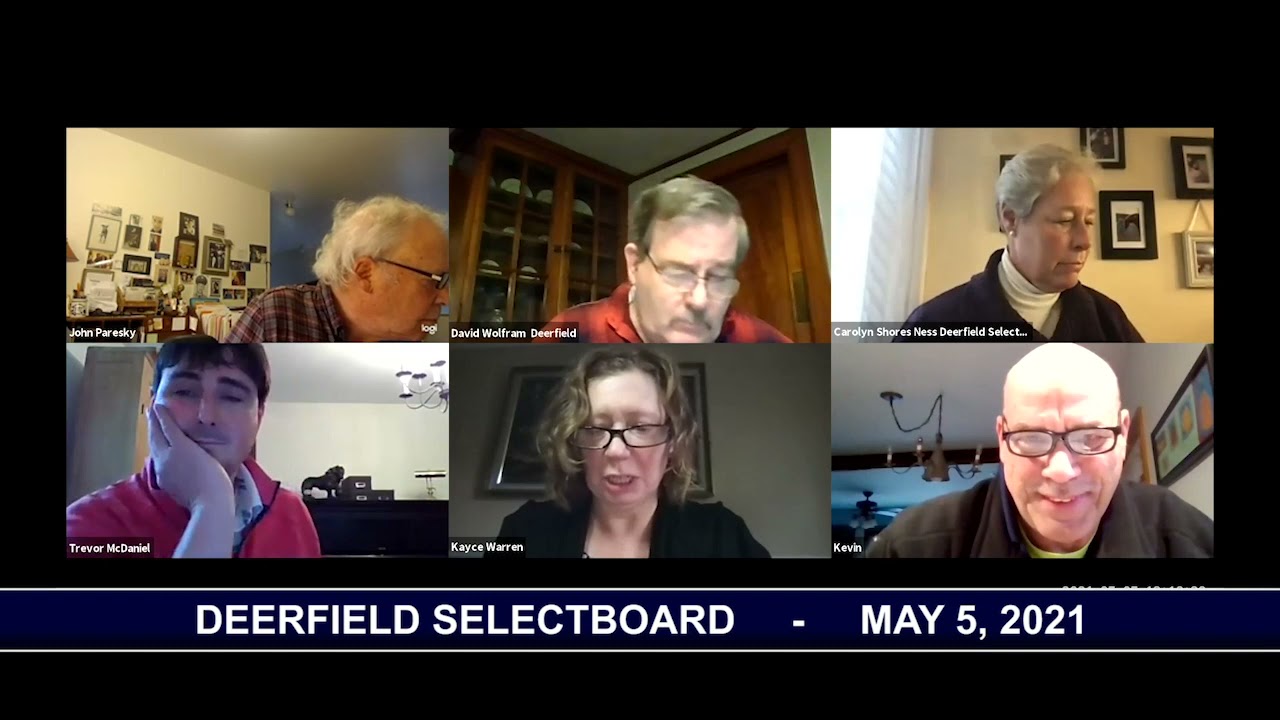 Deerfield Selectboard - May 5, 2021