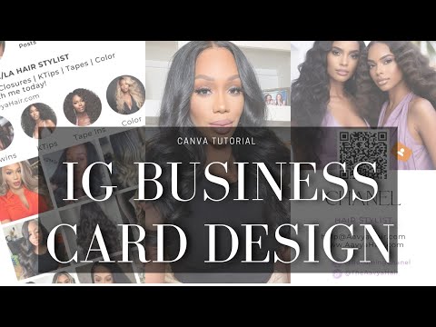 Instagram Business Card Design With Canva ✨ Part 1