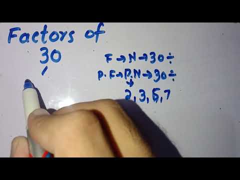 Factors of 30 using factor tree method | Prime factors of 30 using factor tree | Factor tree of 30