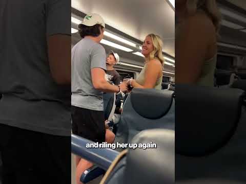 ‘Drunk’ NJ woman fired after cursing at German tourists on NYC-bound train #shorts