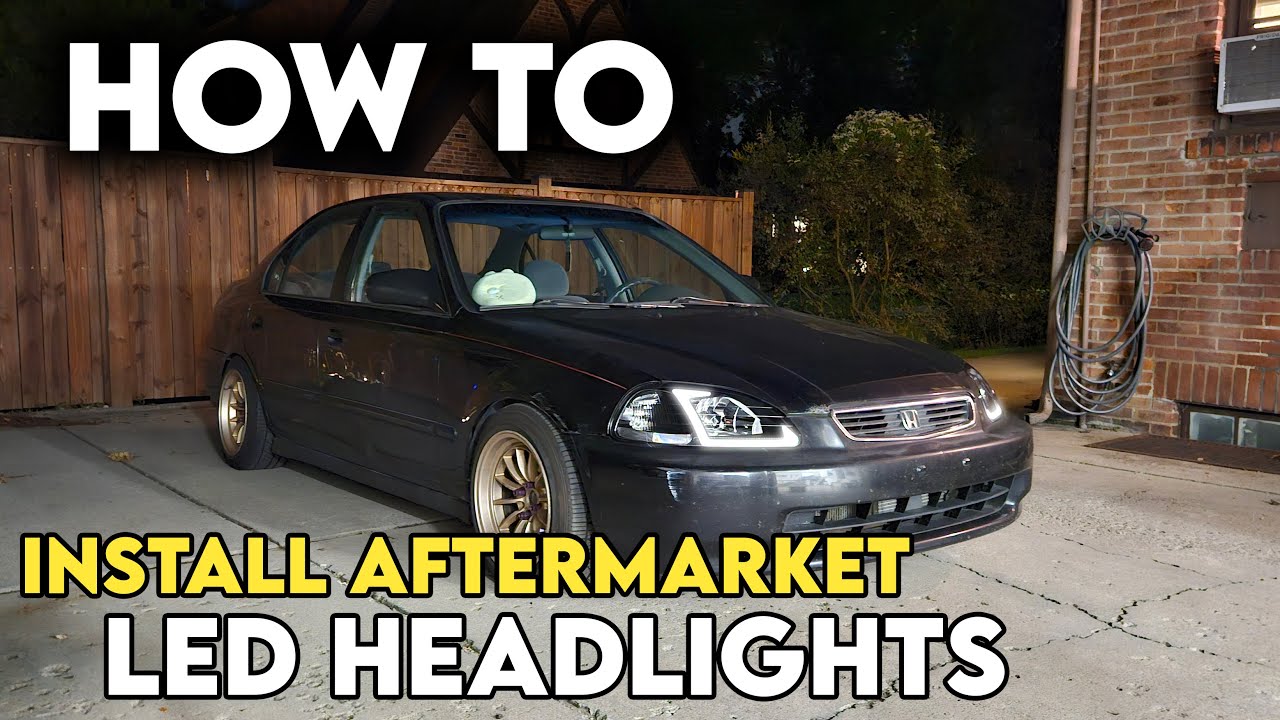 How to Install LED DRL Headlights on an EK Civic