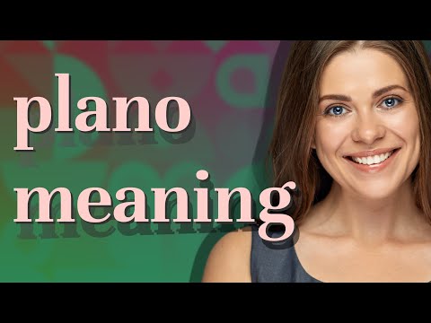 Plano | meaning of Plano