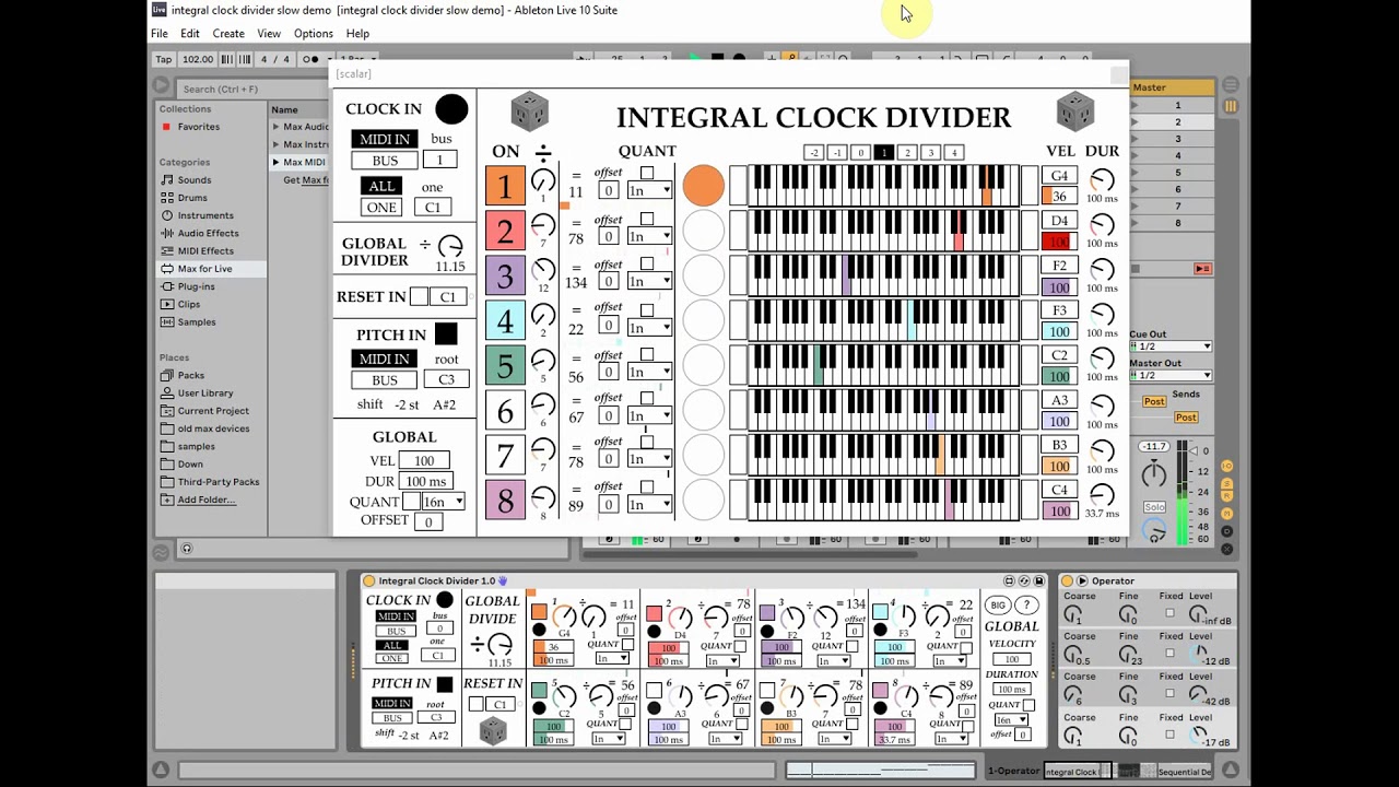 Integral Clock Divider: Letting a patch run