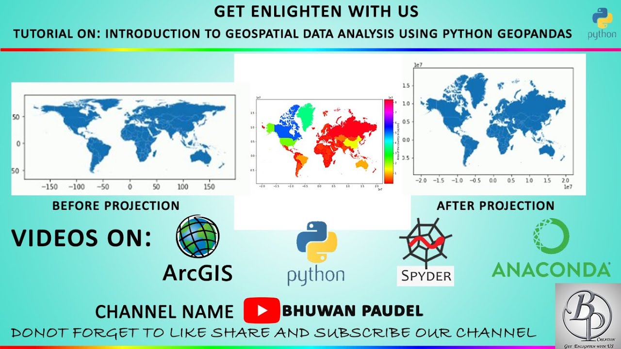Introduction to Geospatial Data analysis using Python Geopandas || ARCGIS || PYTHON || GEOPANDAS