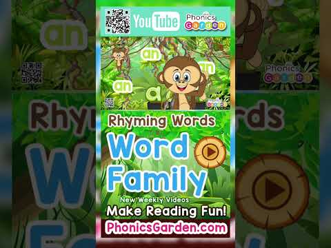 AN WORD FAMILY | MONKEY PHONICS | Playlist | Phonics Garden
