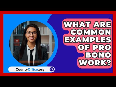What Are Common Examples Of Pro Bono Work? - CountyOffice.org