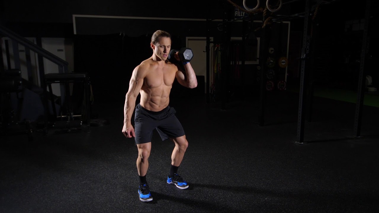 Single Arm DB Front Rack Squat