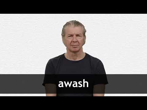 AWASH definition and meaning | Collins English Dictionary