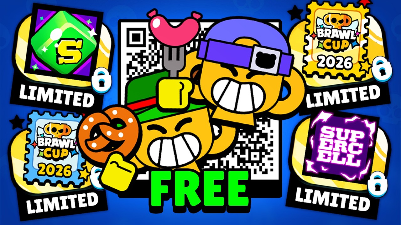 Every QR Code Freebie at Brawl Cup! Other in-person Limited Cosmetics! New Mega Quest Free Rewards!