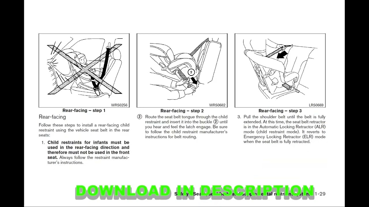 Nissan Maxima 1996-2023 Owner's Manual PDF English | Sedan User Guide Download