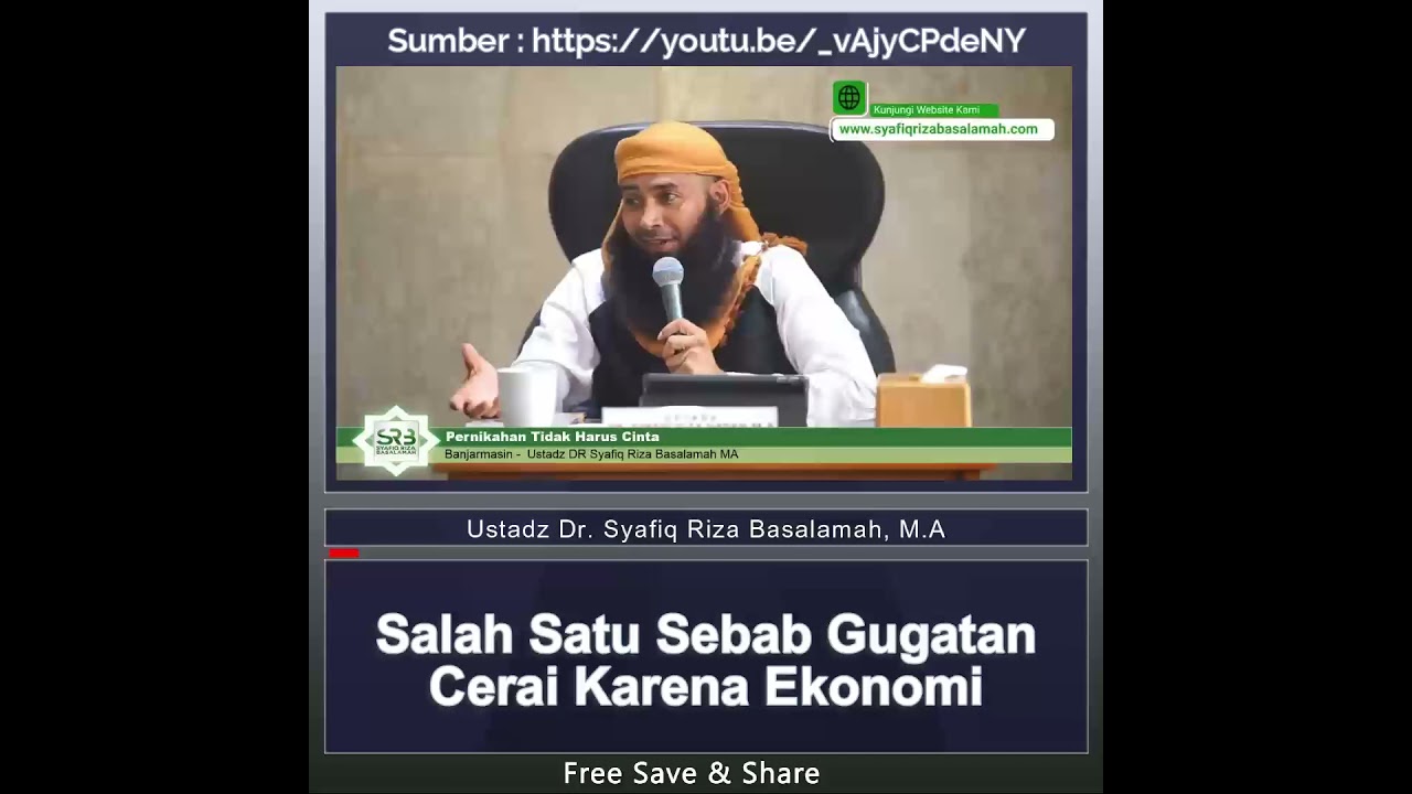 One of the reasons for the large number of divorce lawsuits is economic reasons - Ustadz Dr. Syaf...
