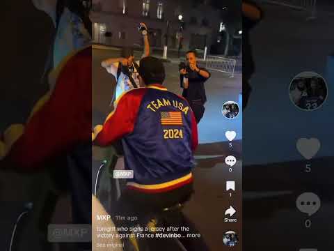 Devin Booker signing autographs and leaving the club on a bike last night at 6am