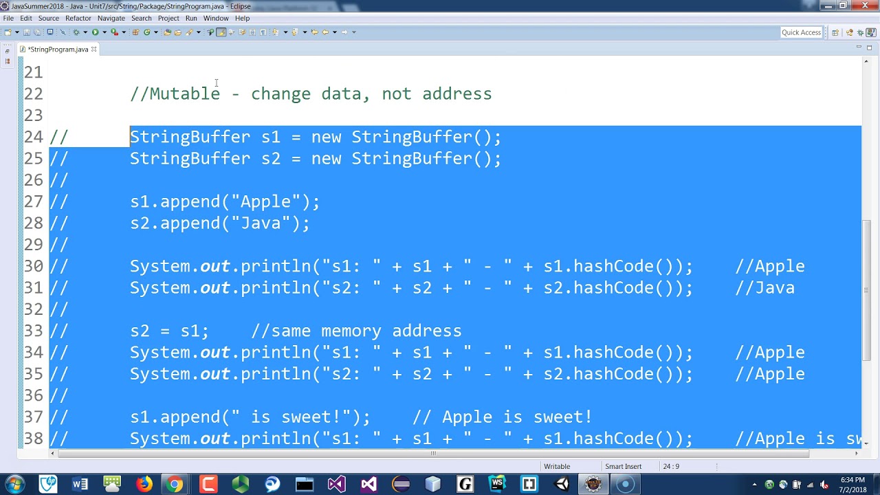 Java String Constant Pool explained using hashcode.