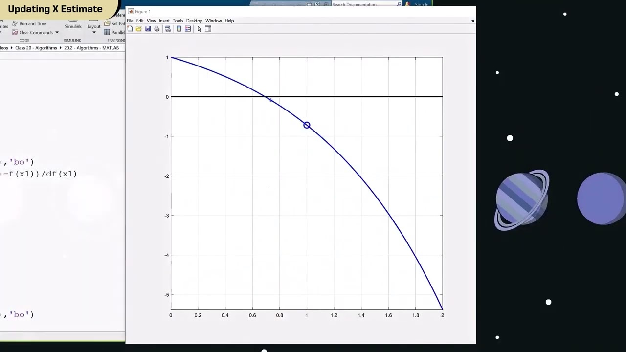 ENGT 509 20-2 Algorithms in MATLAB - Newton's Method