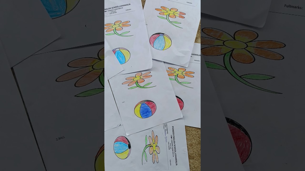 LKG question paper|| Drawing|| #education #drawing #study #students