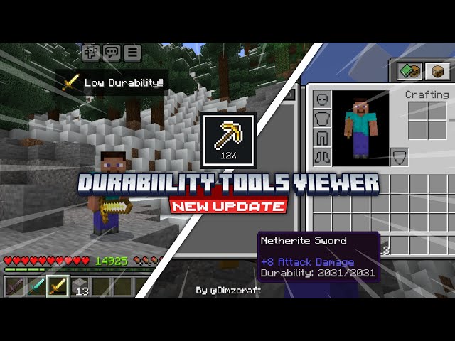 Durability Tools Viewer Minecraft Texture Pack