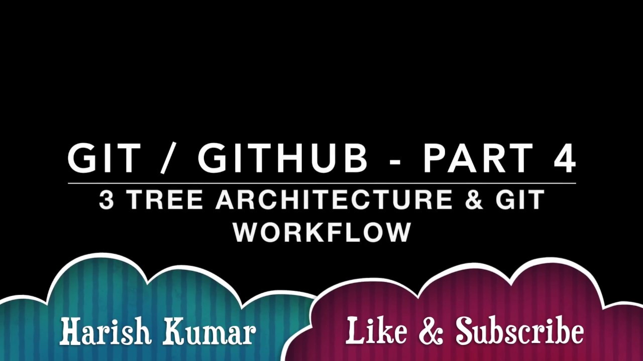 Chapter 4 : GIT / GITHUB - Three Tree Architecture and GIT Workflow