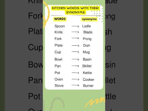 How to Expand Your Vocabulary with 10 Kitchen Words and Their Synonyms