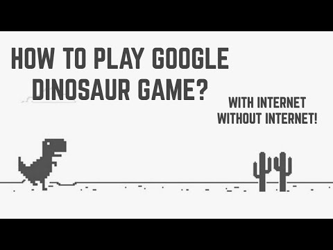 how to play google dinosaur game? | on google chrome | offline | with internet | online | The year