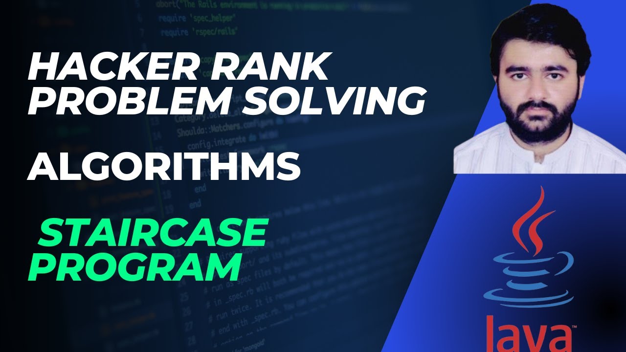 Coding Challenge | Java Algorithms | Part 11 | Staircase Program | Coding Solution | Hackerrank